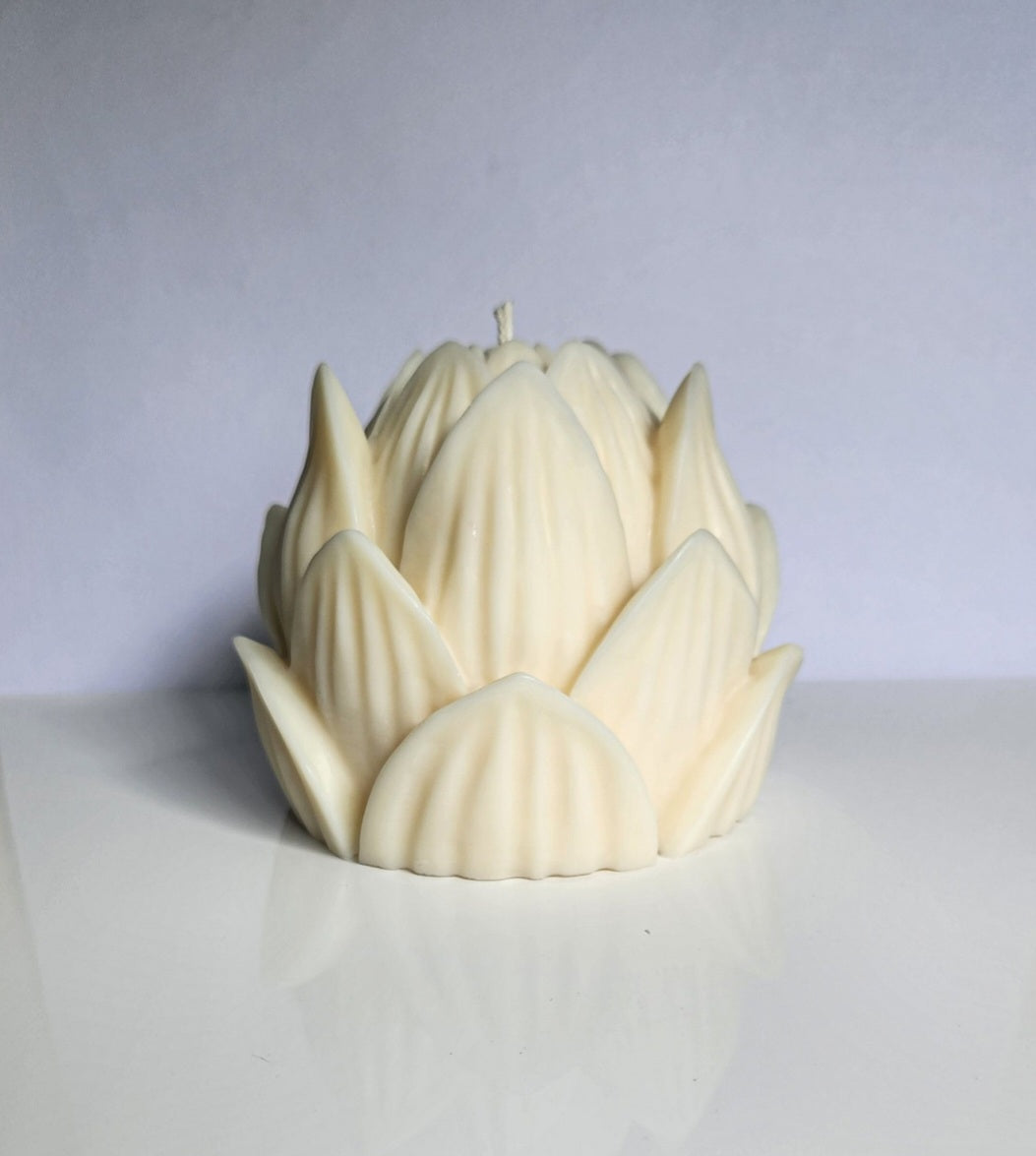 Huge Lotus Flower Candle – Beebs Candles LLC